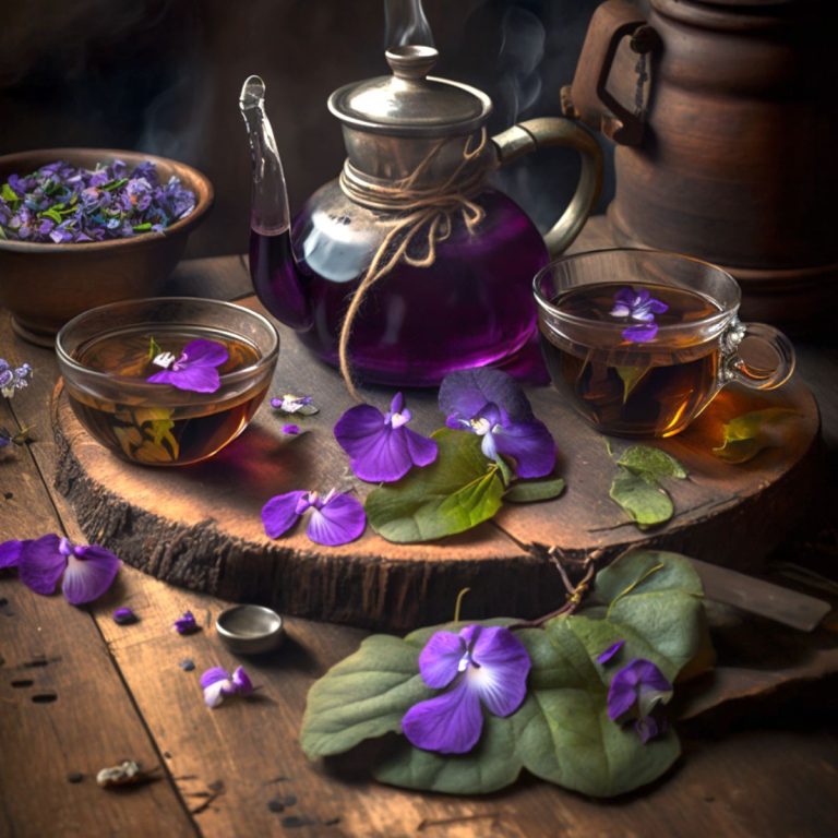 Wild Violets Tea - a Sweet and Soothing Beneficial Brew
